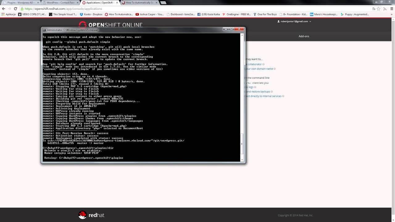 OpenShift HAProxy Wordpress LoadBalancing Użycie Gears - YouTube