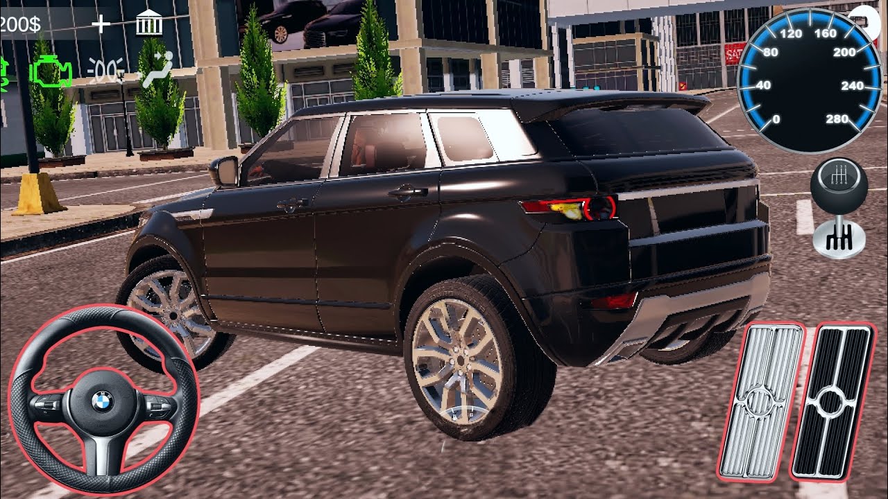 3D New Renge Rover Car simulator game | Black car simulator game | AM ...