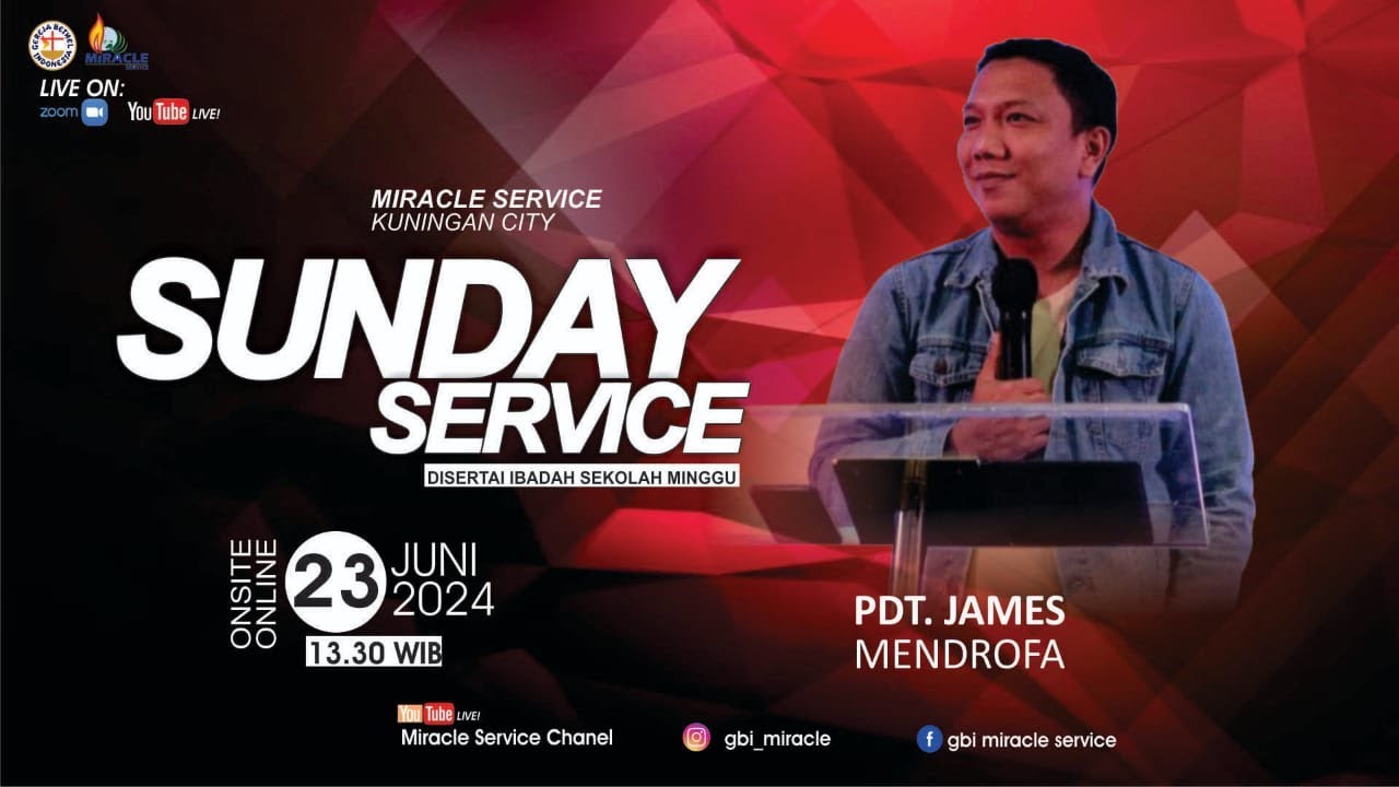 IBADAH RAYA II MINGGU, 23 JUNI 2024 - Pdt. James Mendrofa - YouTube