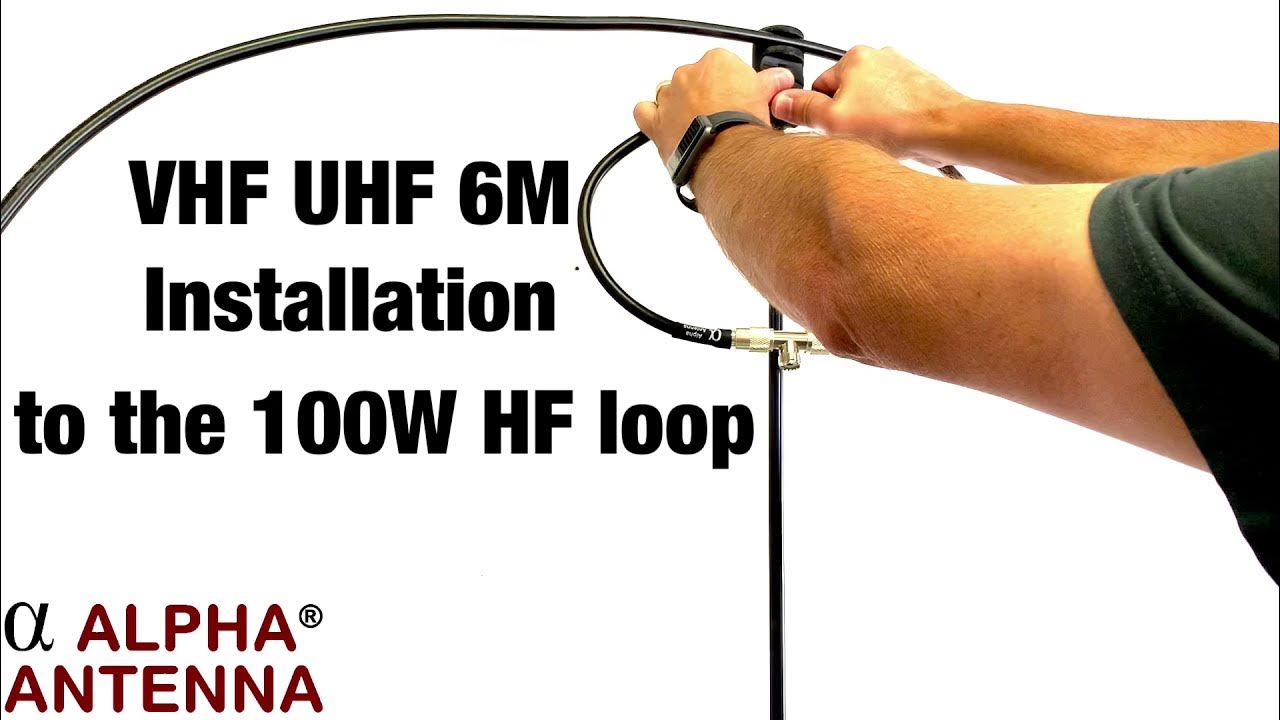 How to install the VHF UHF 6M add-on element on the 100W 10-40M Alpha MagLoop Magnetic Loop ...