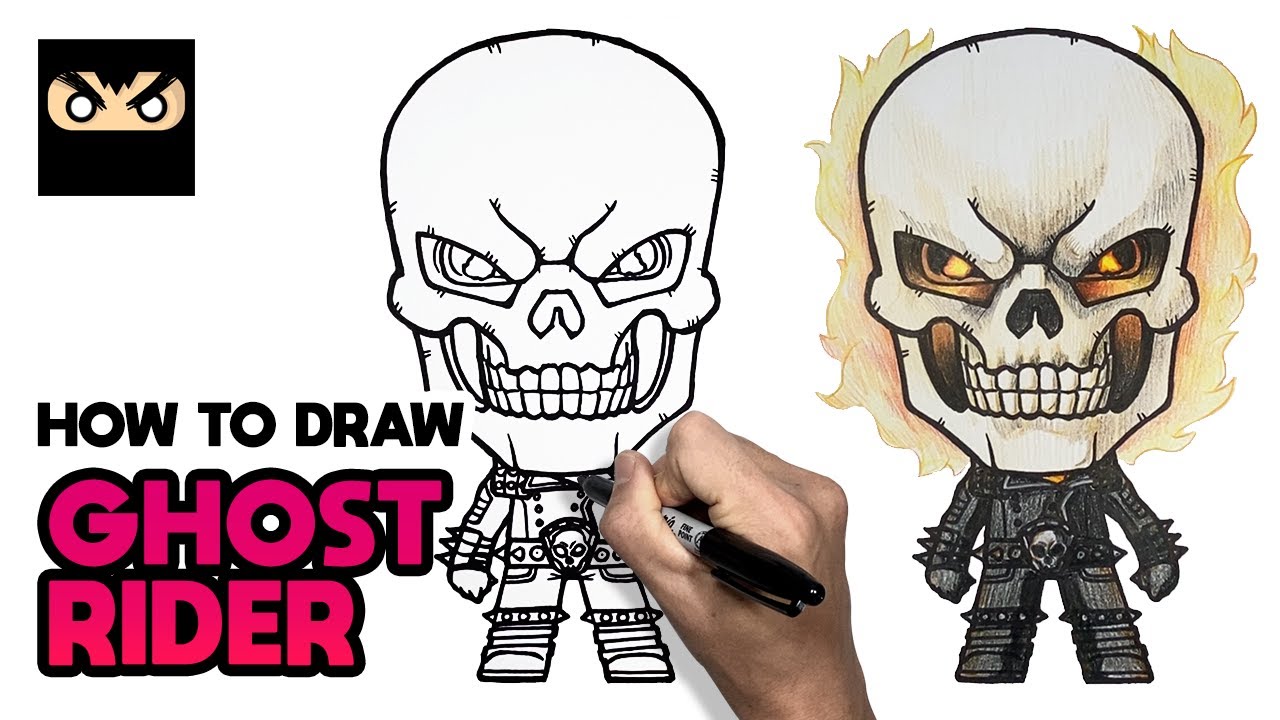 How to draw GHOST RIDER | FORTNITE - 고스트 라이더 그리기 | 포트나이트 - YouTube