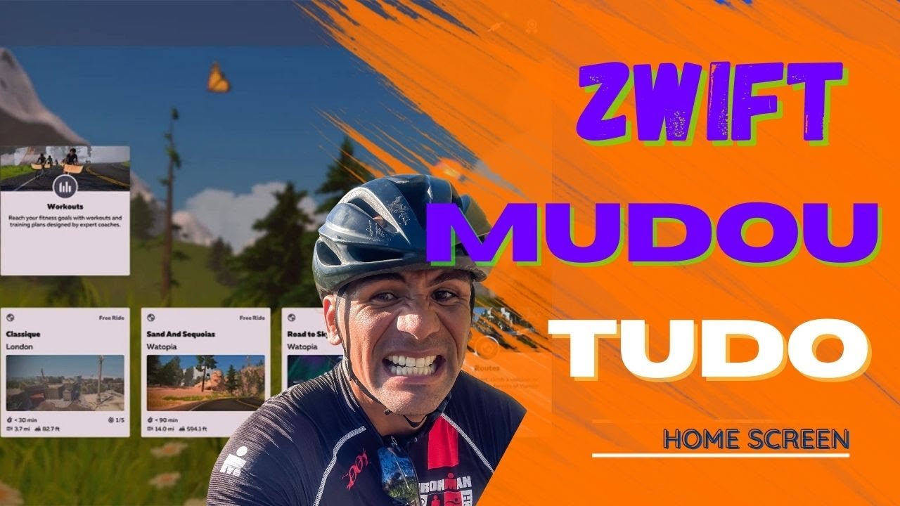 CONHEÇA A NOVA TELA INICIAL DO ZWIFT - NEW HOME SCREEN 💯😃 - YouTube
