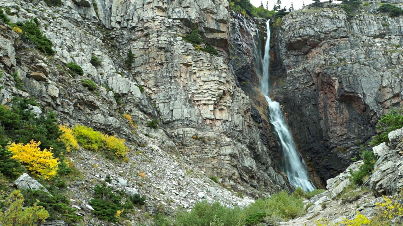Apikuni Falls - Glacier National Park - YouTube