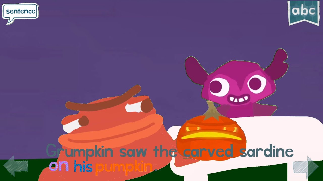Endless reader “pumpkin” (with text and narration) - YouTube