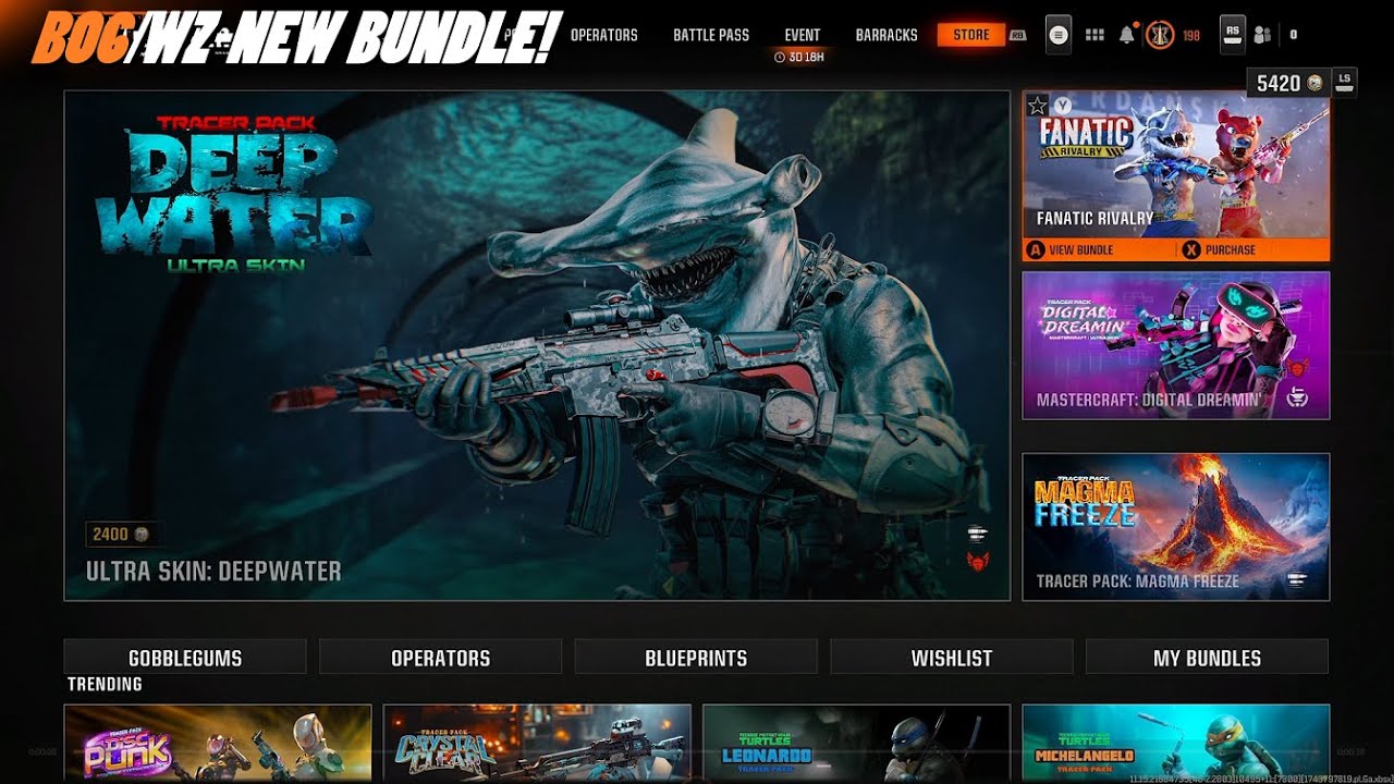 BO6/WZ-NEW DEEP WATER ULTRA SKIN+FANATIC RIVALRY BUNDLE - YouTube