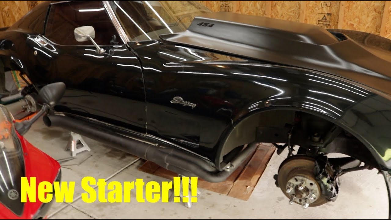Installing a new Starter on a 1974 Corvette - YouTube