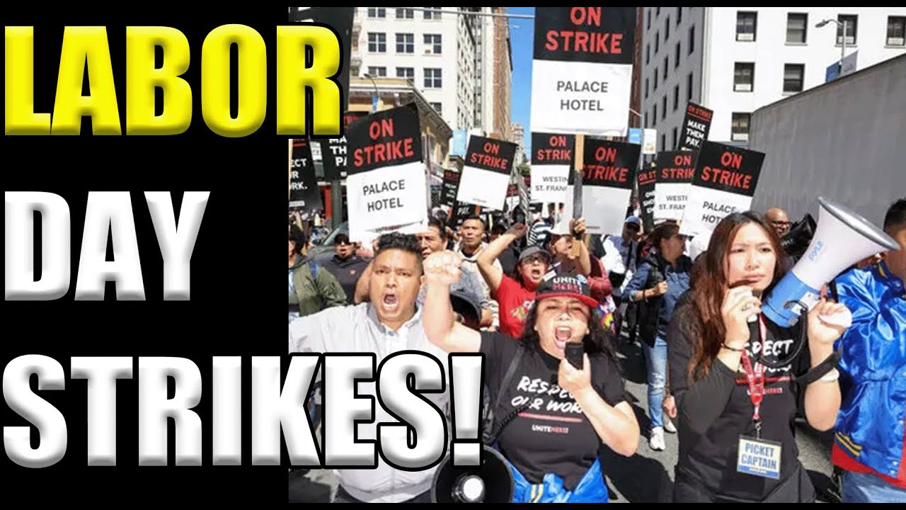 Hotel Workers STRIKE Over Labor Day Weekend - YouTube