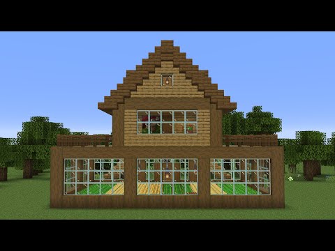 Minecraft - How to build the ULTIMATE FARM HOUSE - YouTube