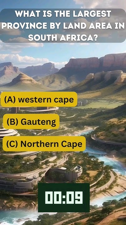 Largest Province in South Africa/Geography Quiz #quiz #Africa #viral ...