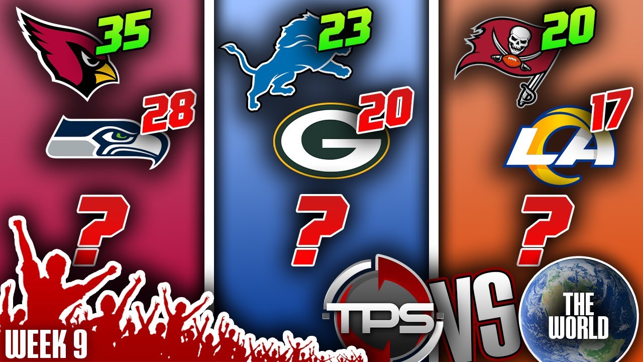 2022 NFL Week 9 PICKS, PREDICTIONS & PRIZES! TPS vs THE WORLD!!! - YouTube