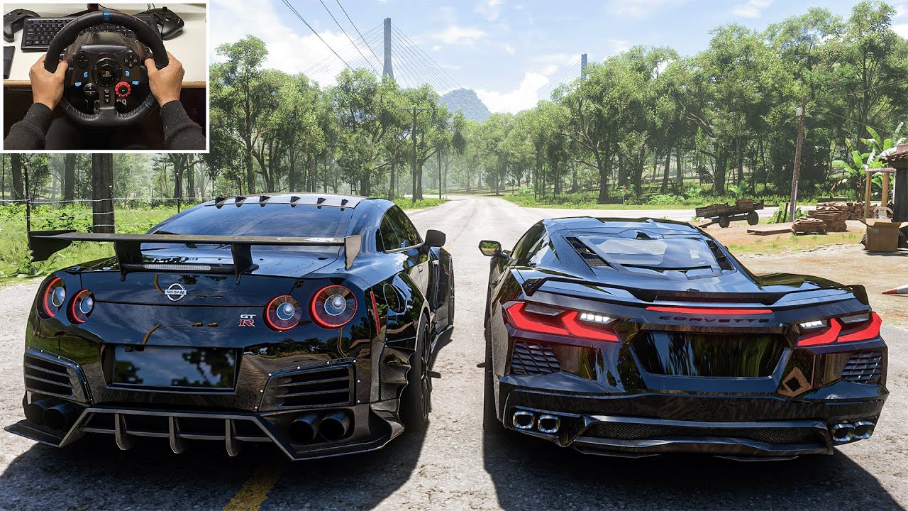 2020 Nissan GTR & Chevrolet Corvette C8 -CONVOY- Forza Horizon 5 ...
