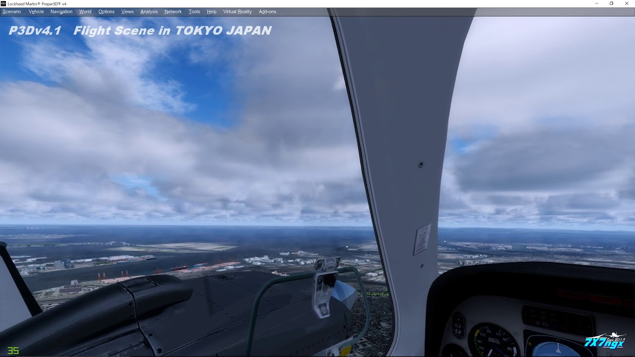 P3Dv4.1 Flight scene in TOKYO JAPAN - YouTube