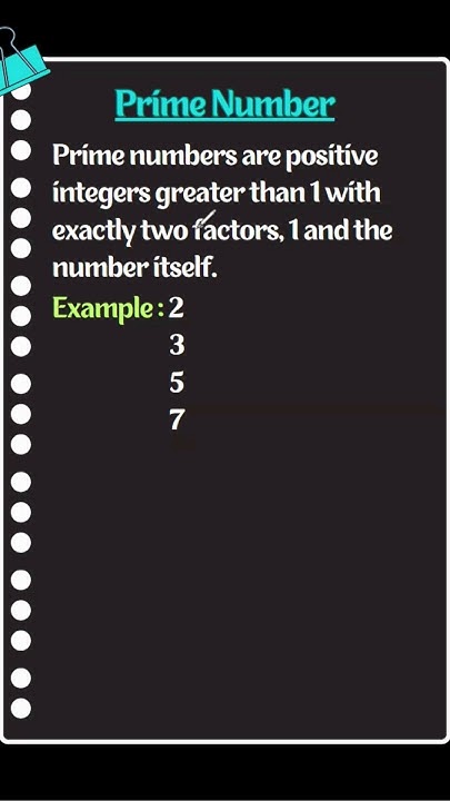 Exploring prime numbers #shorts - YouTube