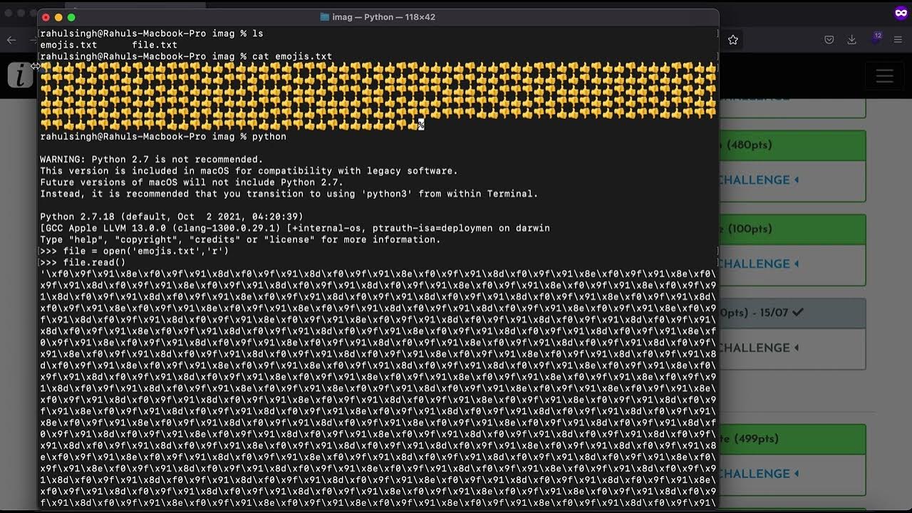 emojis | imaginary ctf | CTF for beginners - YouTube