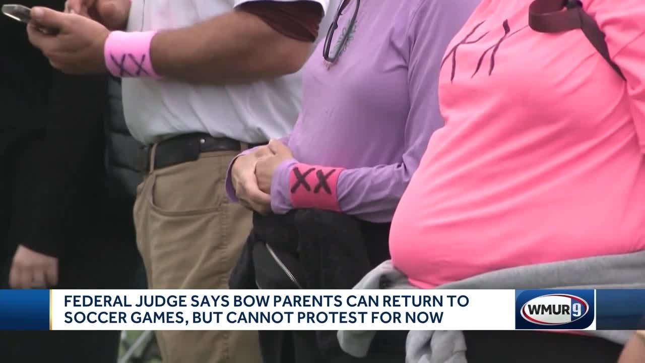Federal judge says Bow parents can return to soccer games, not protest ...