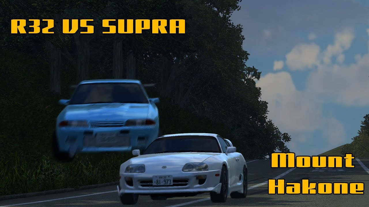 Nissan R32 Vs Toyota Supra | Mount Hakone | (Initial Unity) - YouTube