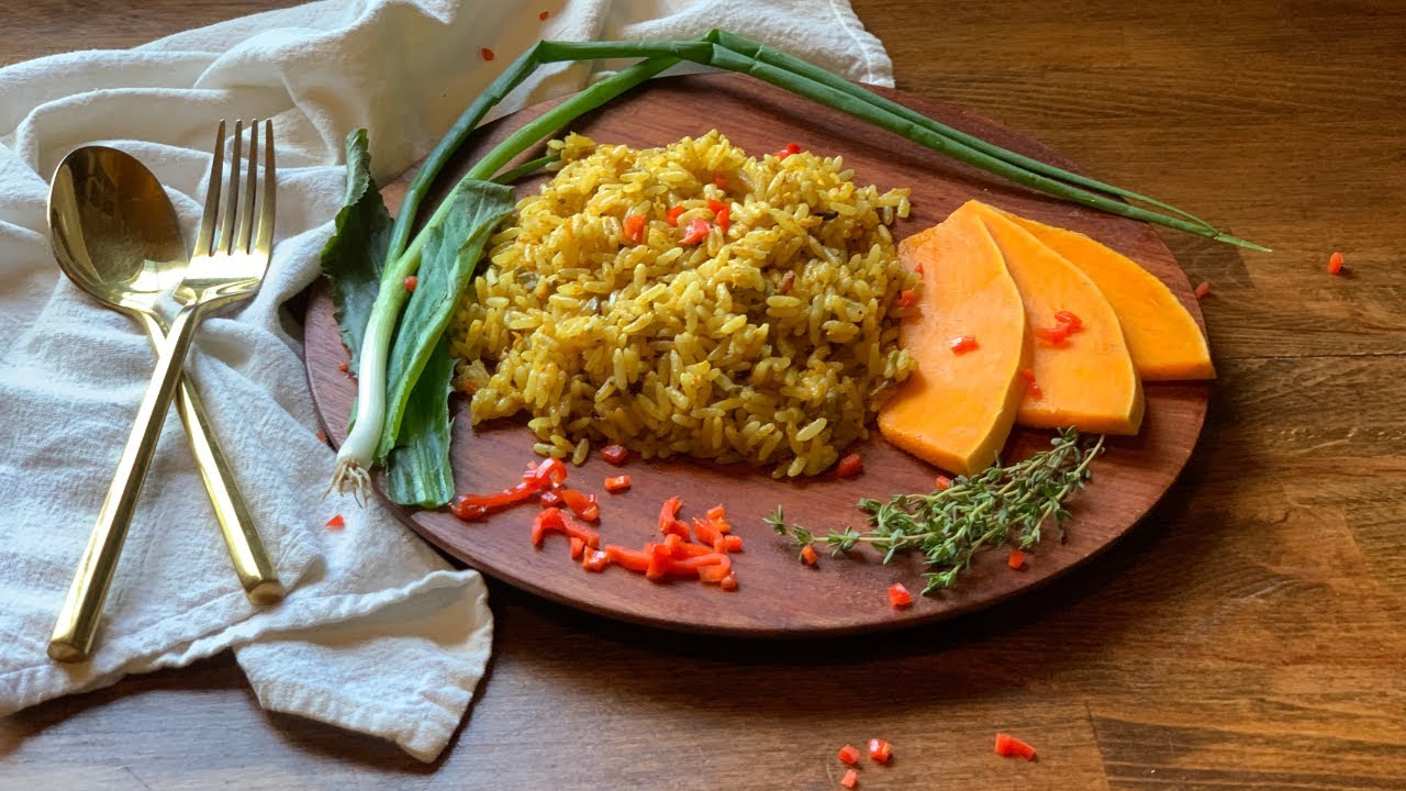 Caribbean Pumpkin Ochro Rice - YouTube