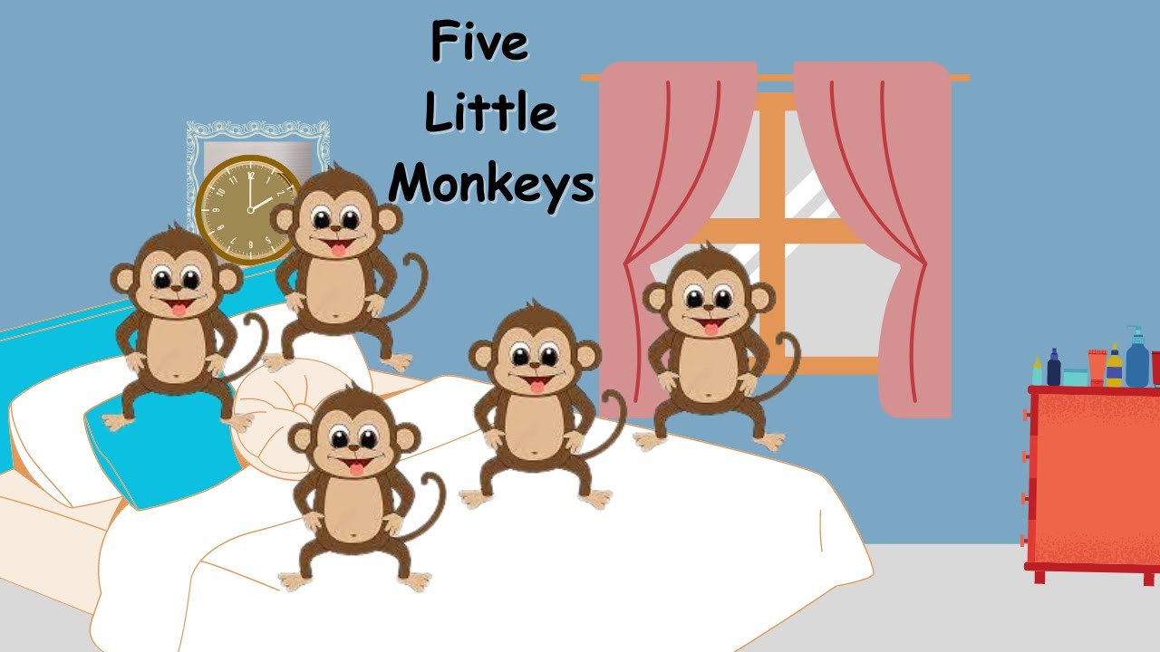 Five Little Monkeys Jumping on the Bed | Five Little Monkeys Jumping on ...