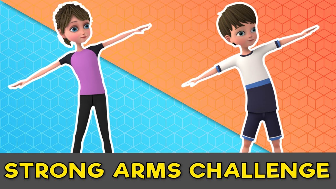 STRONG ARMS CHALLENGE - KIDS DAILY EXERCISES | Kids Exercise - YouTube