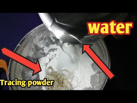 Is it possible??? mixing of tracing powder with water 🤔 - YouTube