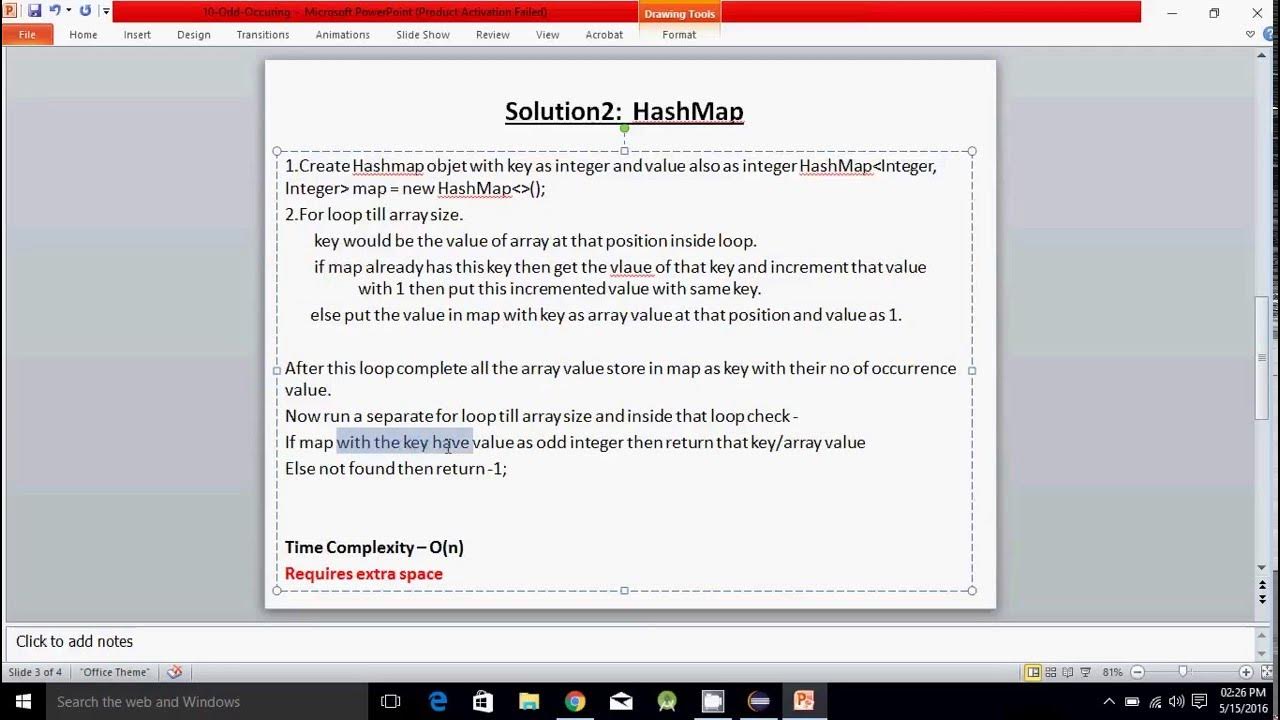 DSAR03 - Array - Number Occurring Odd Number of Times in given array ...