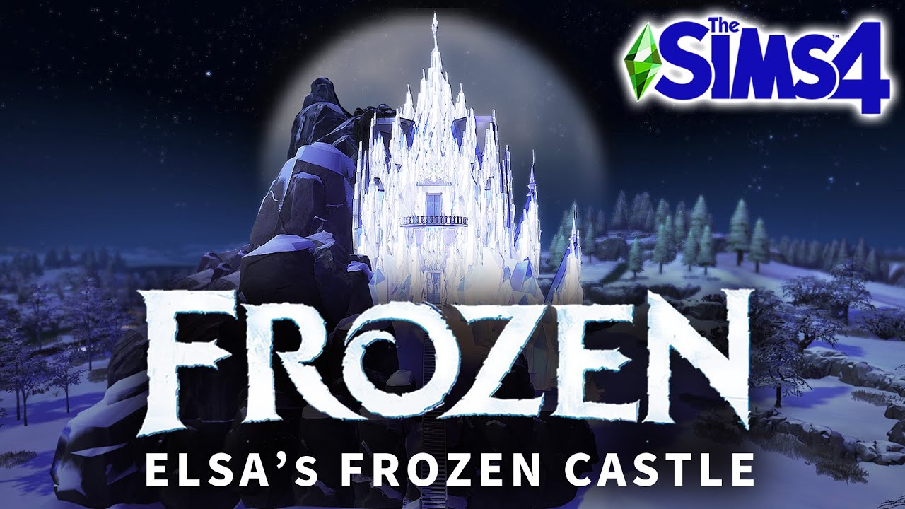 '겨울왕국' 엘사의 얼음성을 심즈로 만든다면?ㅣ'Frozen' Elsa's Frozen Castle in the Sims 4 ...
