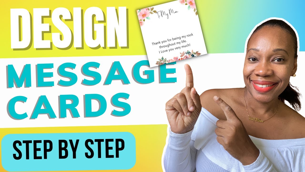How To Create A Message Card For Your Jewelry - YouTube