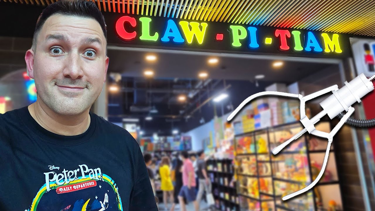 Weird Claw Machines at Claw Pi Tiam in Singapore! - YouTube