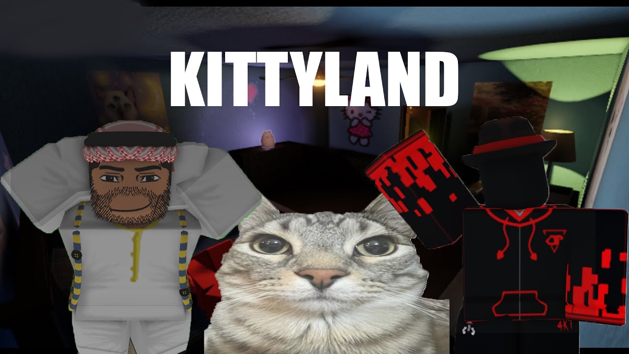 Играем в kittyland (roblox) с другом - YouTube