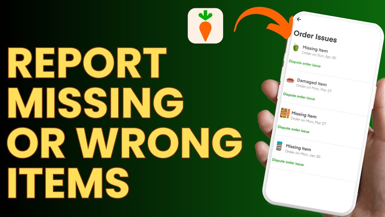 How to Report Missing or Wrong Items on Instacart - YouTube