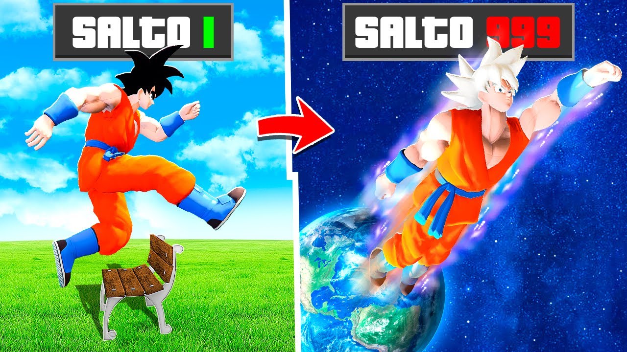 Cada Salto de GOKU se MULTIPLICA en GTA 5 !! (Dragon Ball mod) - YouTube