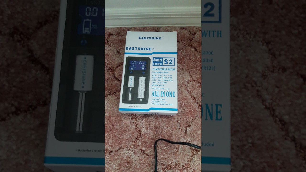 Eastshine S2 battery charger - YouTube