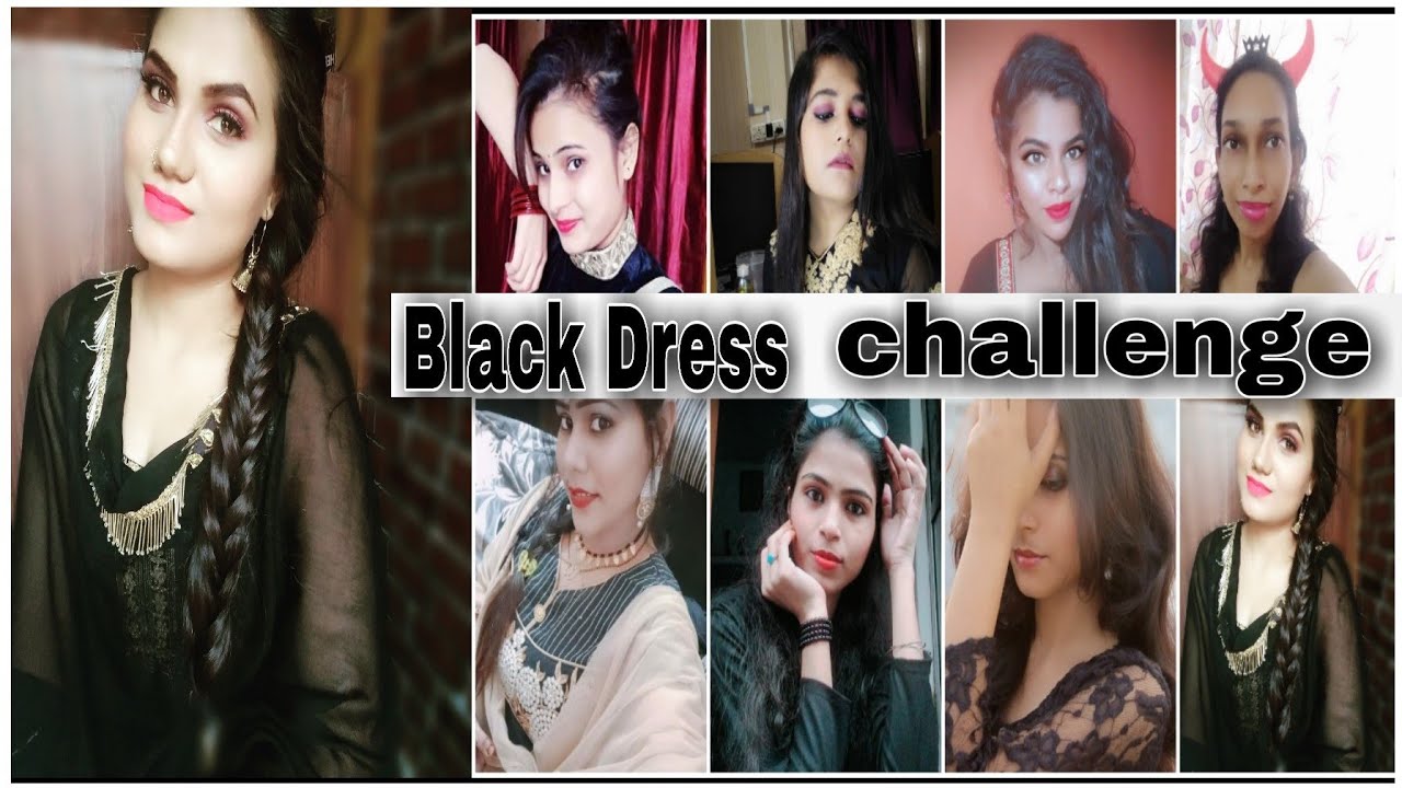 Pass the black dress challenge/ one minute prom dress/ don't rush ...