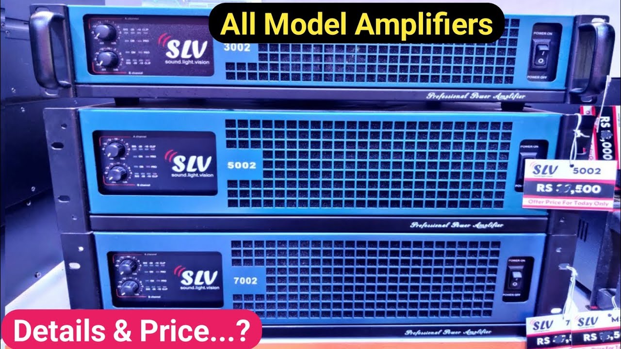 SLV 3 Model Best एम्प्लीफायर For DJ || SLV Three Model Amplifier ...
