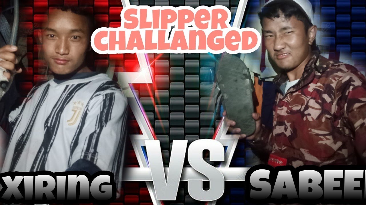 SLIPPER SLAP 😭🤣 CHALLANGED ft.xiring ft.Sabeen - YouTube