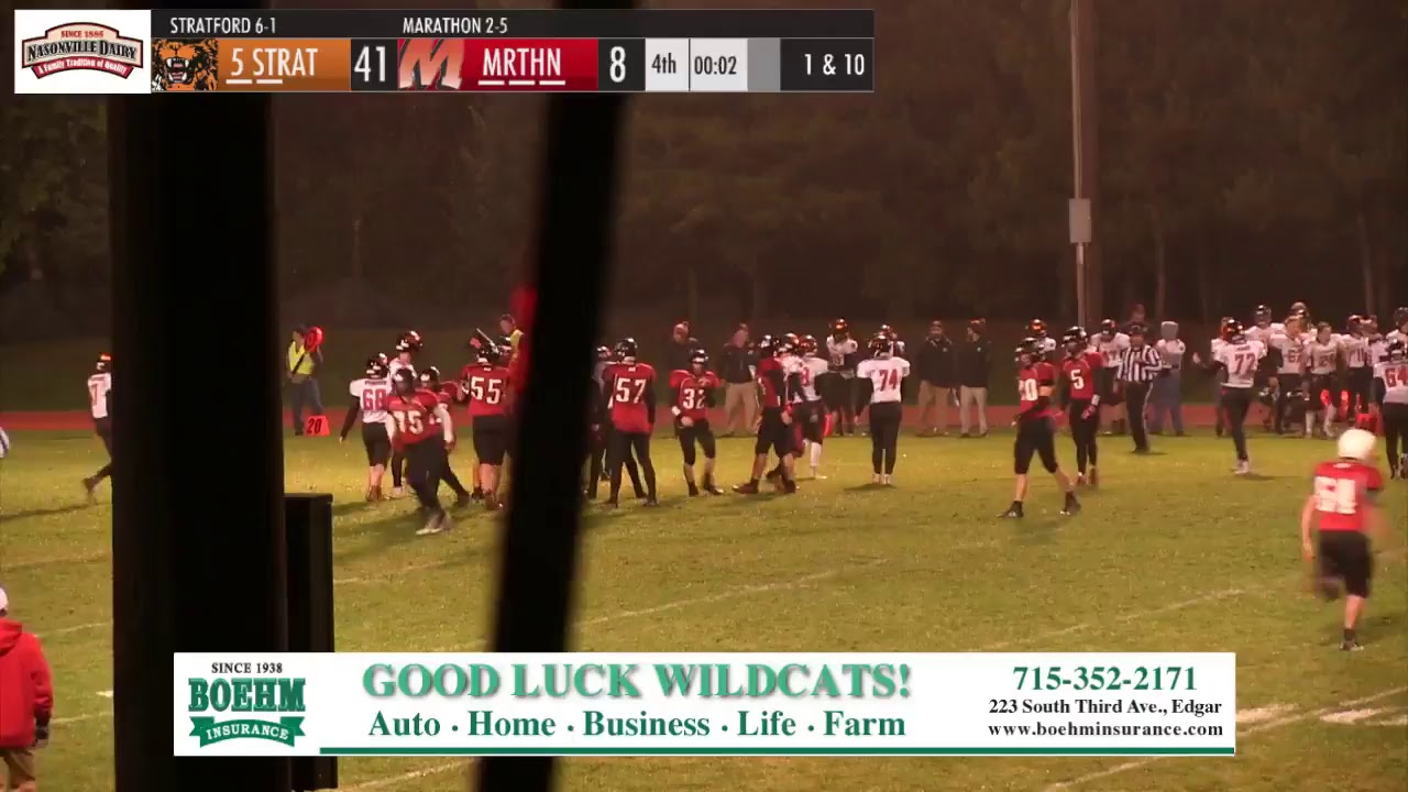 #5 Stratford vs Marathon | High School Football - YouTube