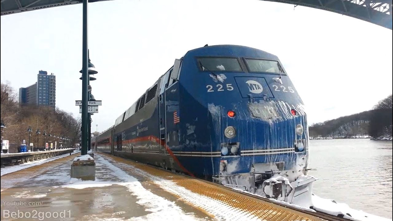 Metro-North: Three Hudson trains (with P32 # 225) in Spuyten Duvyil, NY ...