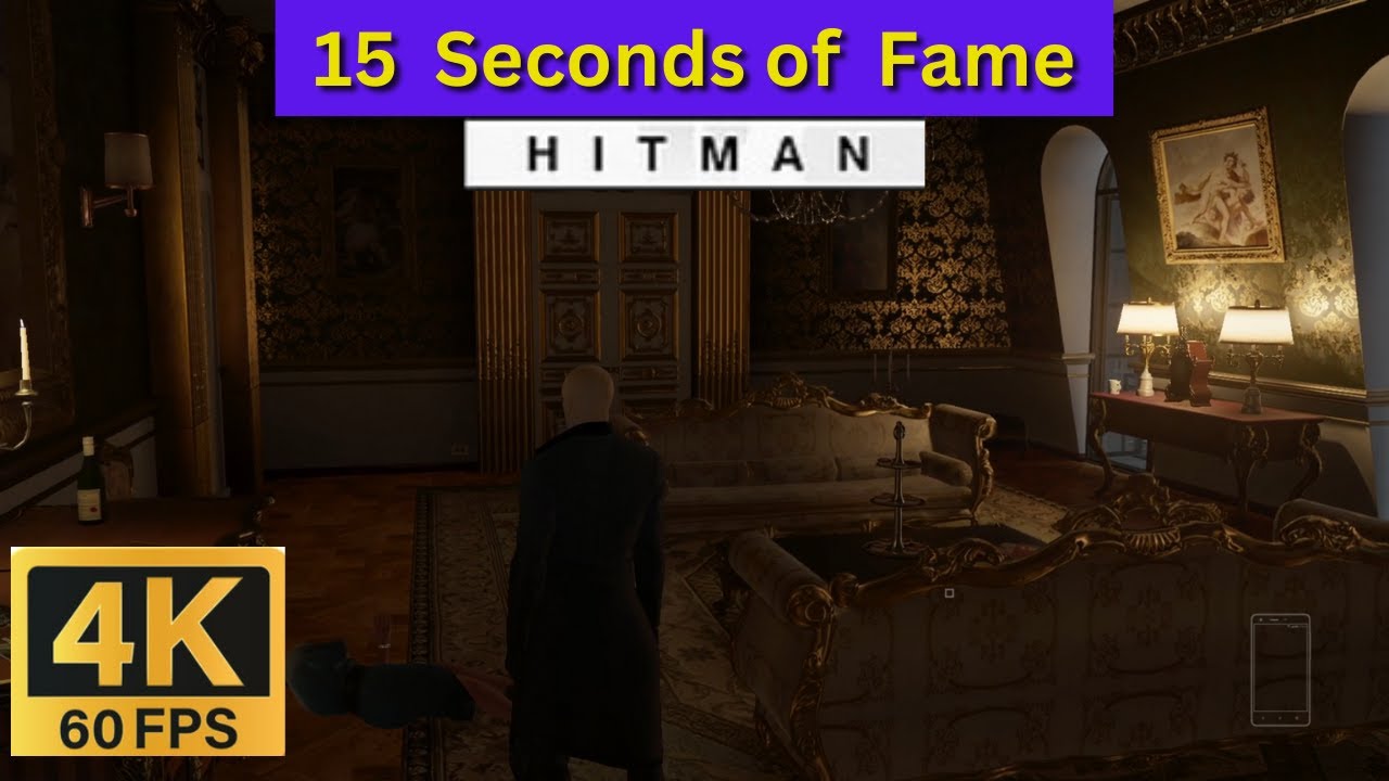 15 Seconds of Fame - The Showstopper(Hitman) full walkthrough 4k 60fps ...