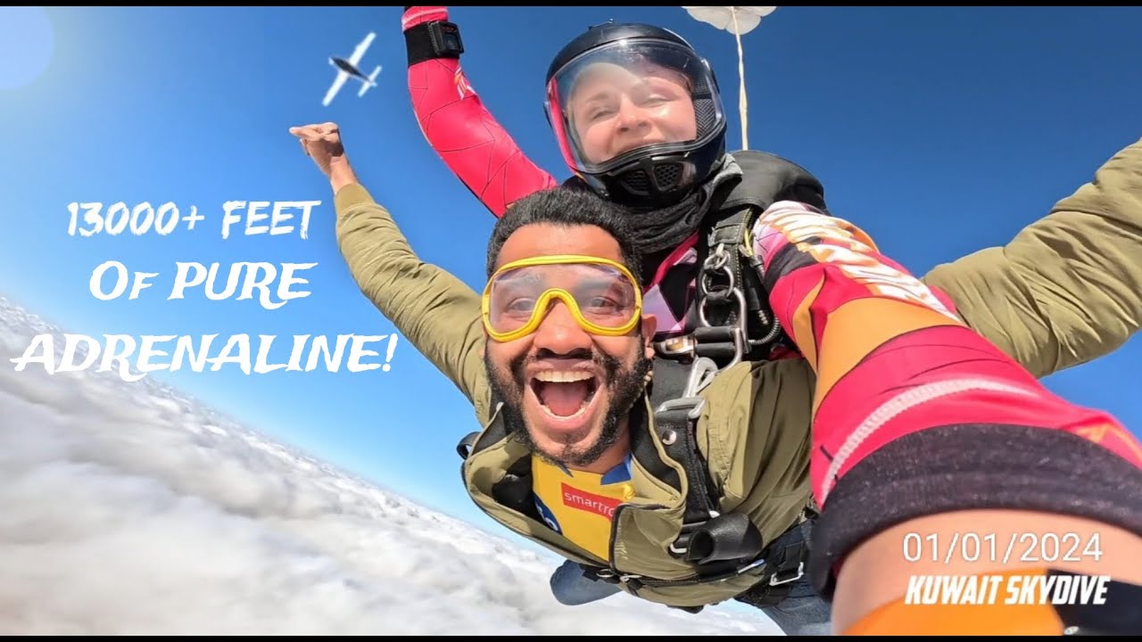 KUWAIT SKYDIVE- LEAP INTO THE NEW YEAR!(8K) #skydiving #kuwait #kuwaitskydive #adventure # ...