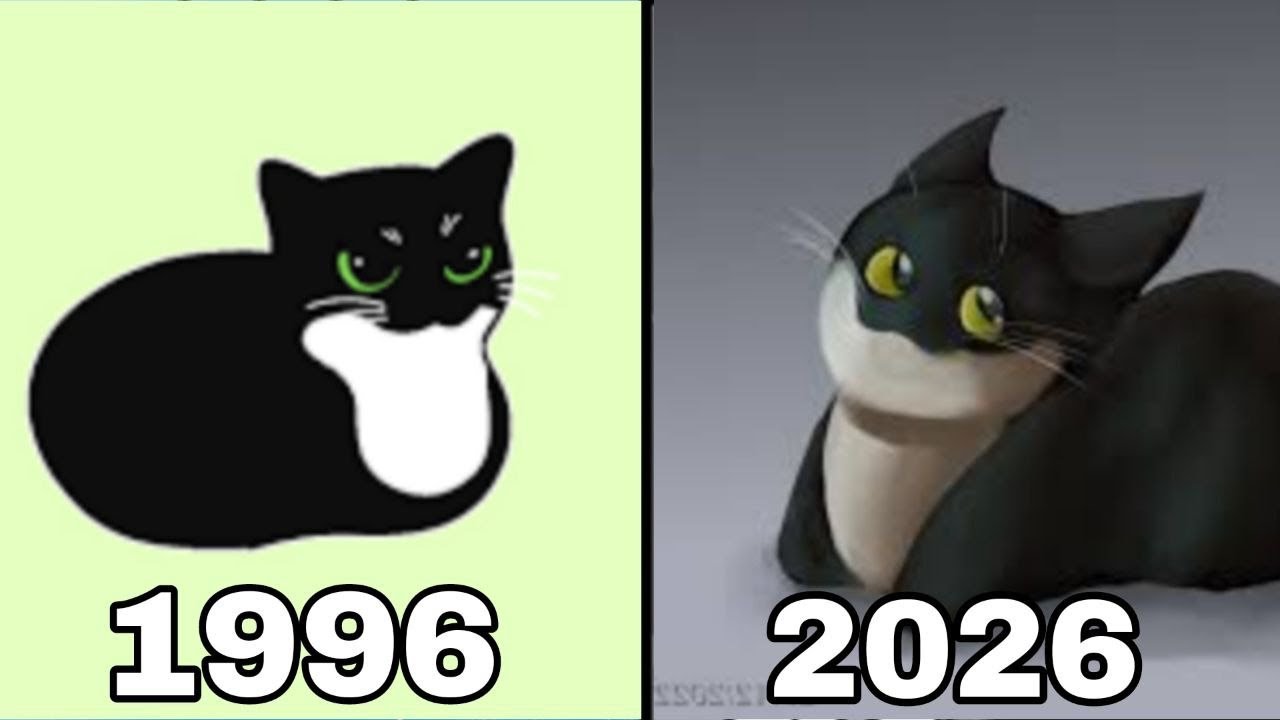 Evolution of Maxwell the cat version 3 - YouTube