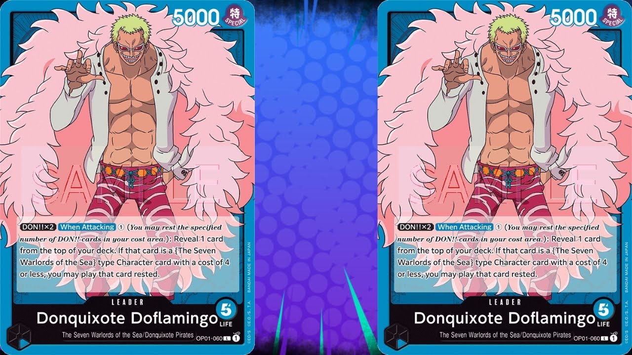 Blue Doflamingo (POV) vs Blue Doflamingo R2 OPTCG [OP08.5] - YouTube