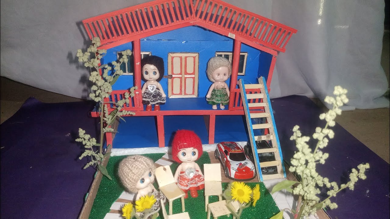 Diy how to make beautiful mini paper house/paper craft ideas/mini craft ...