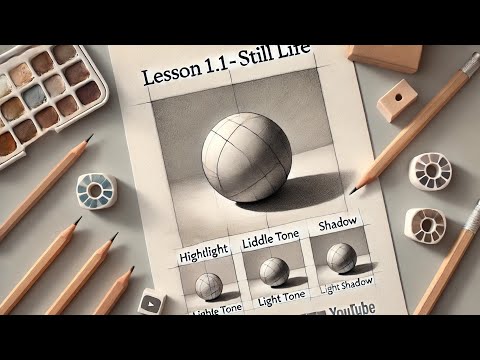 Still life shading lesson-1.1 | How to draw an egg | Art Dimple - YouTube