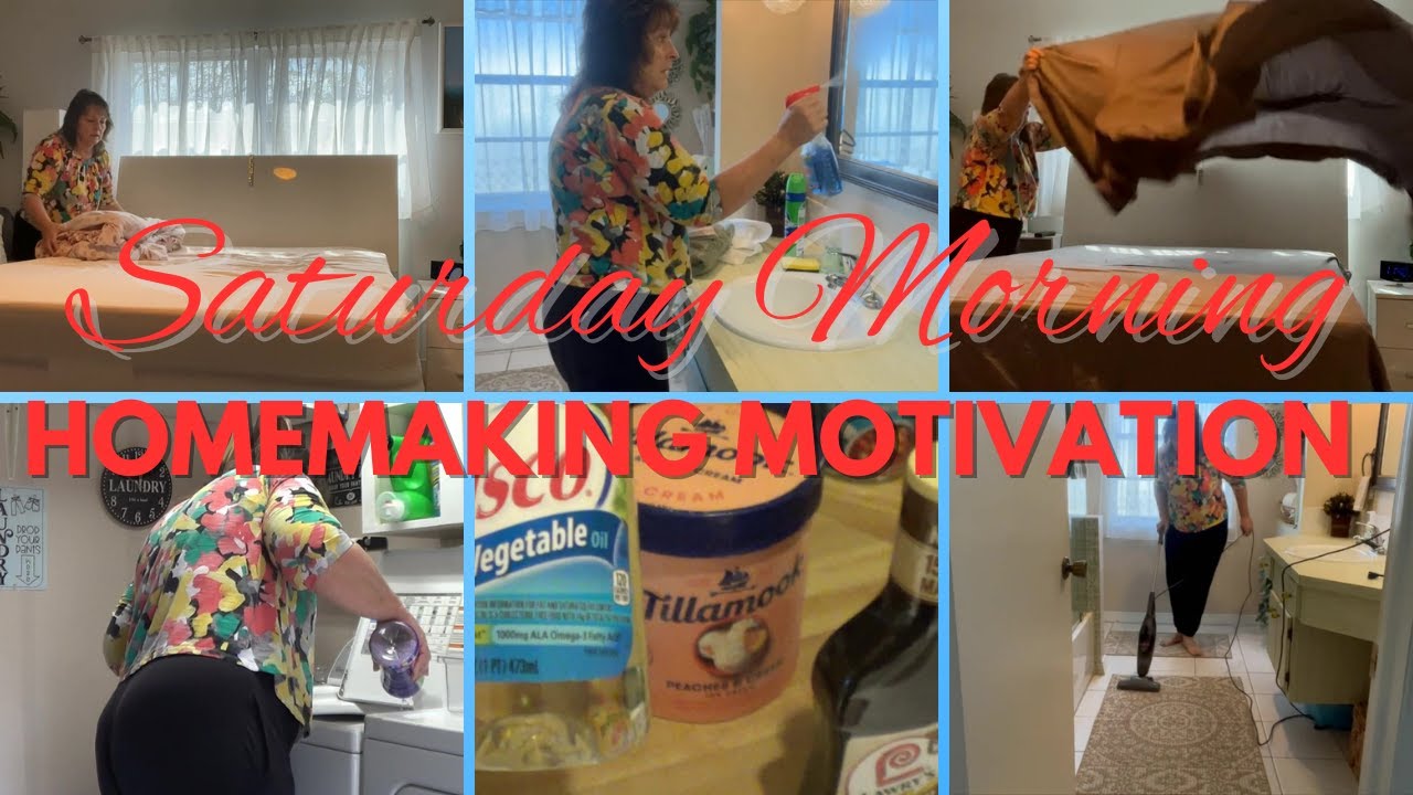 SATURDAY MORNING CLEANING ROUTINE / CLEANING & HOMEMAKING MOTIOVATION ...