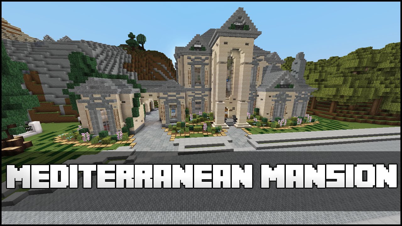 Minecraft - Mediterranean Mansion - YouTube