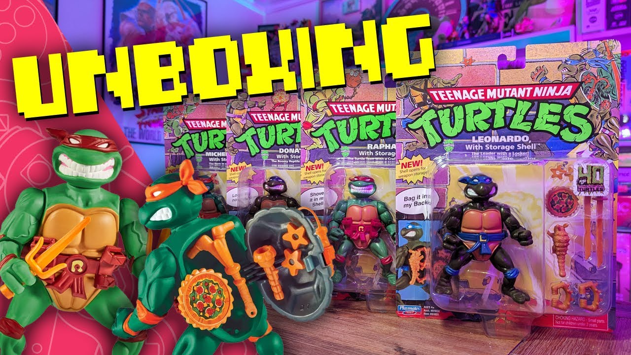 Unboxing TMNT Classic Collection Storage Shell Figures from Playmates ...