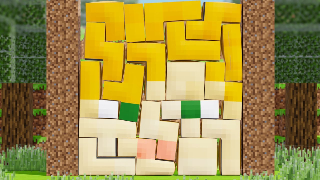 Minecraft Softbody Alex Head Tetris Simulation - YouTube