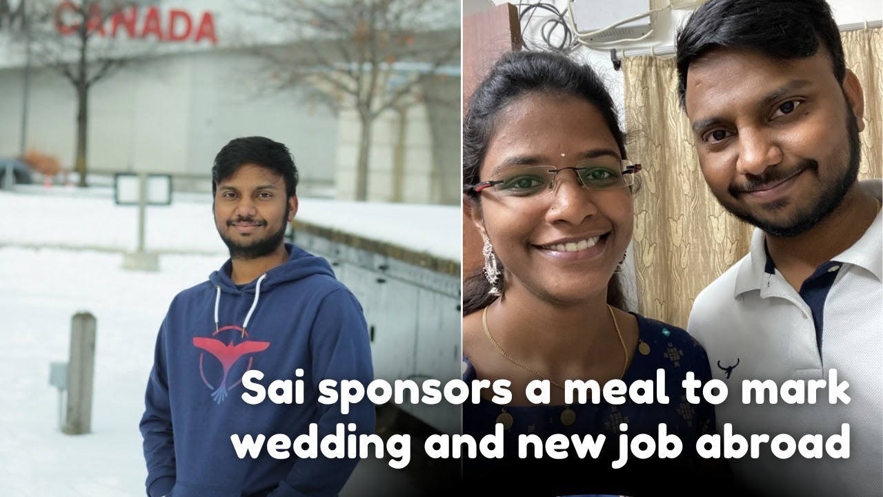SAI KESHAV SPONSORS A MEAL TO CELEBRATE TWO JOYOUS OCCASIONS - YouTube