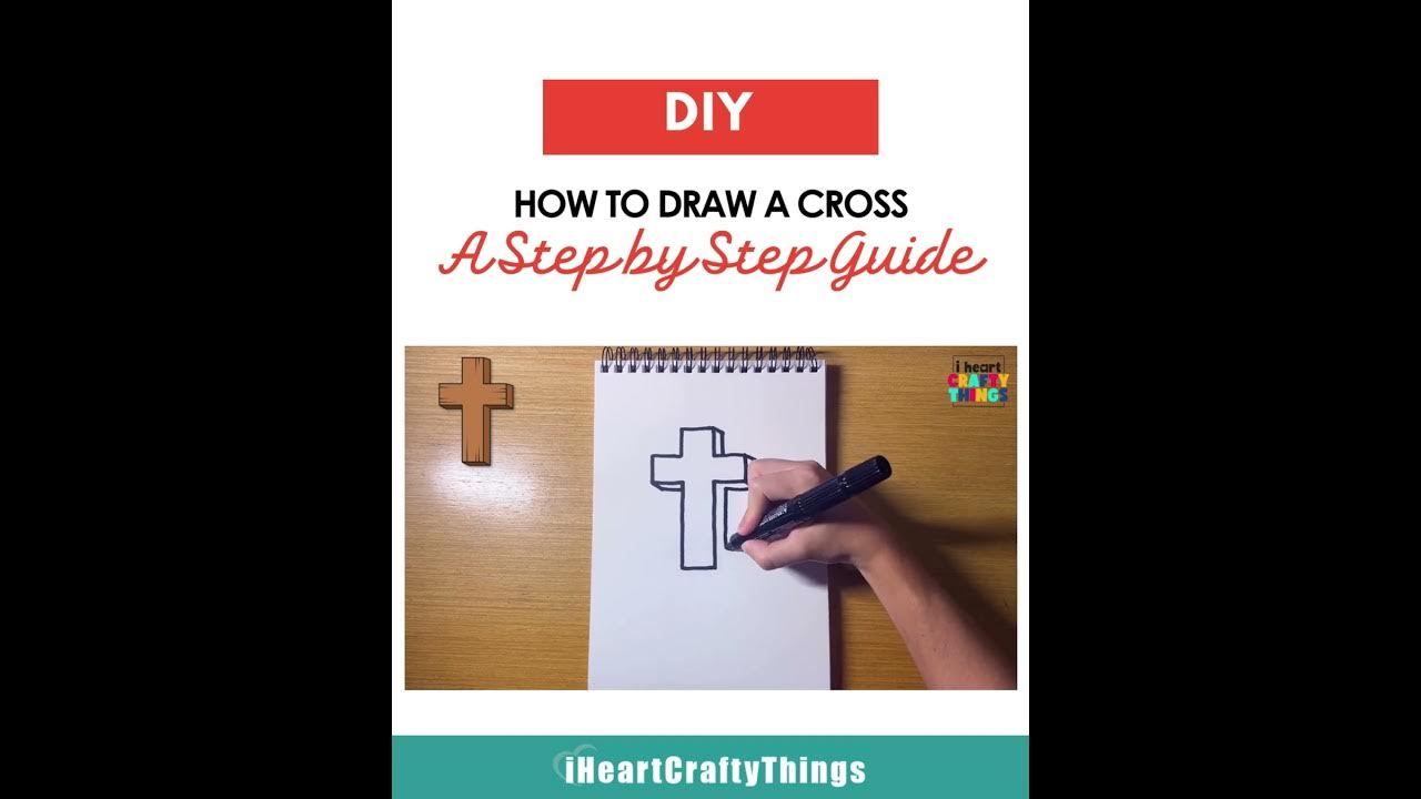 🎥 How to Draw a Cross - Easy Step-by-Step Guide #howtodraw #artforkids ...