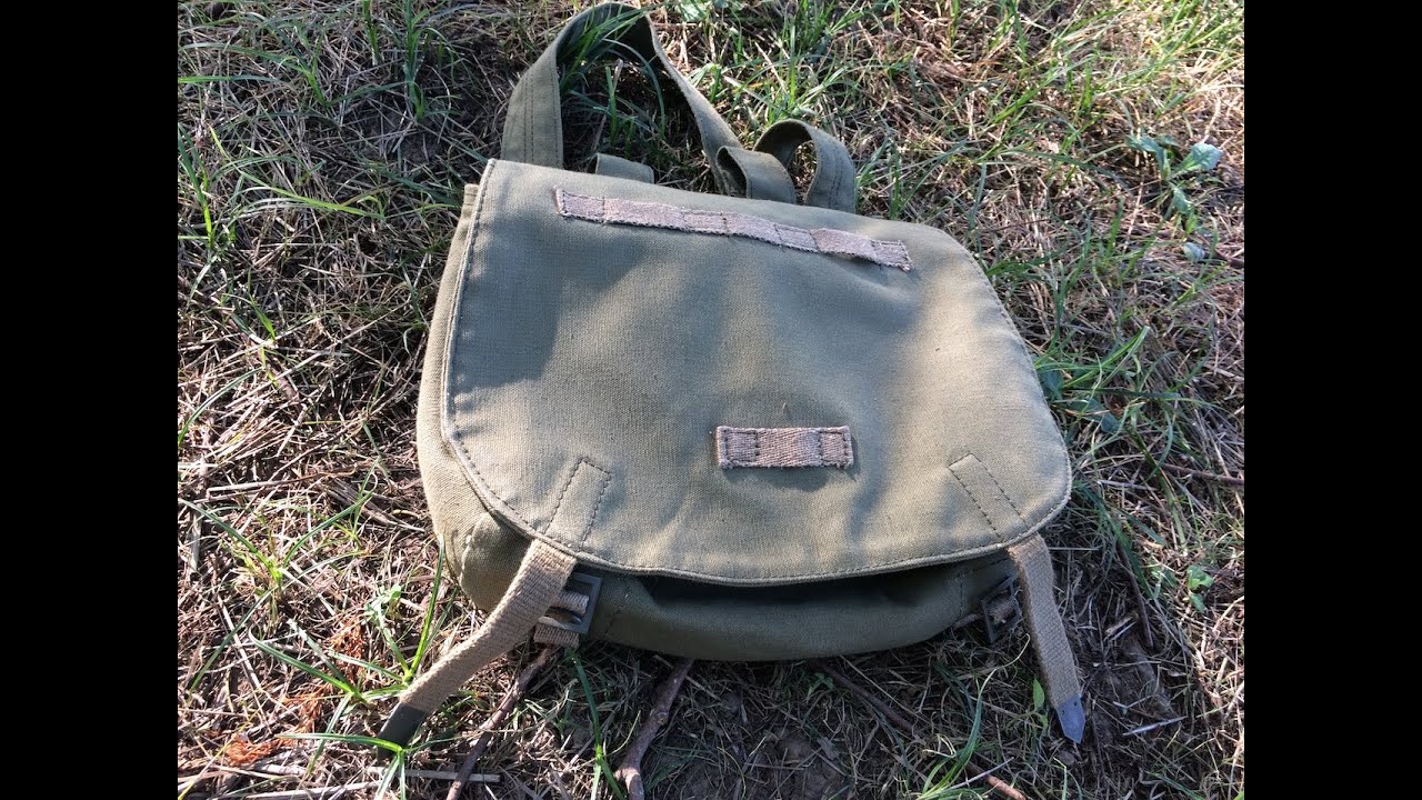 【チェコ軍ブレッドバック】デイキャンプ、散歩に丁度良いバック。【Czech army bread bag】 - YouTube